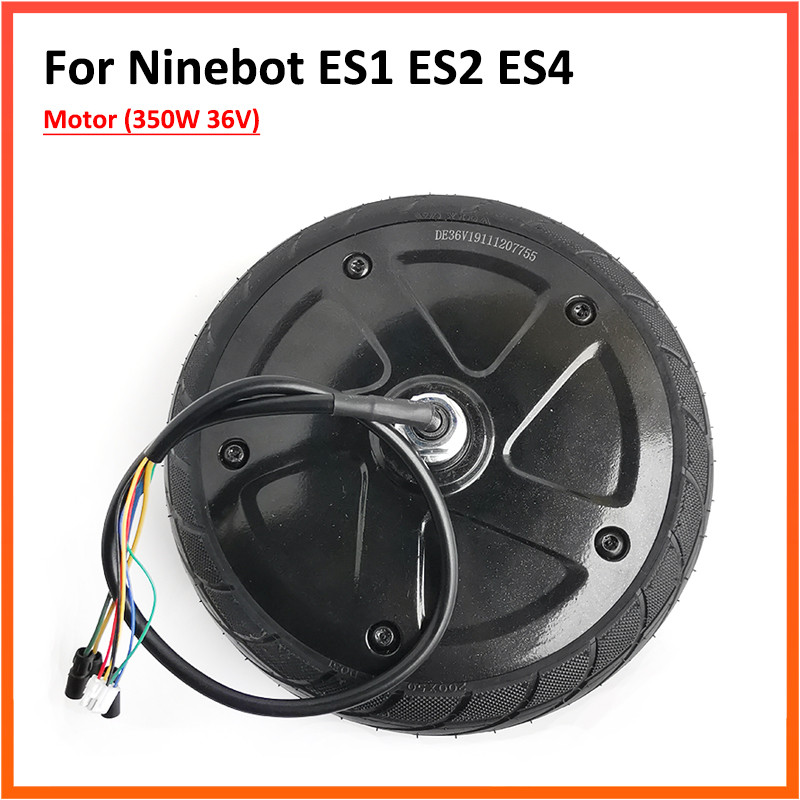 ☏350W Motor Engine For Ninebot ES1 ES2 ES3 ES4 Electric Scooter Front Driving Wheel Solid Tire R ...