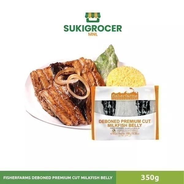 Fisher Farms Deboned Premium Cut Milkfish Belly 2s 350-400g | Shopee ...