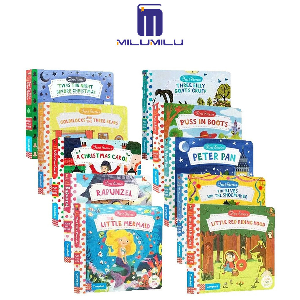 milu Picture Book 10Pcs First Stories Busy Snow Queen Alice in ...