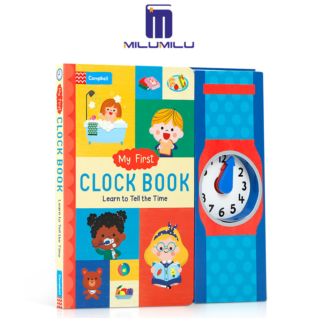 milumilu My First Clock Book Children's Toy Board Book Original English ...