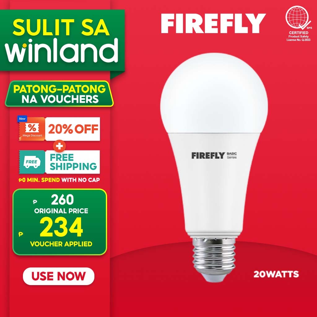 Firefly by Winland E27 LED A-Bulb Singles ( 20W / 100-240V ) Daylight ...
