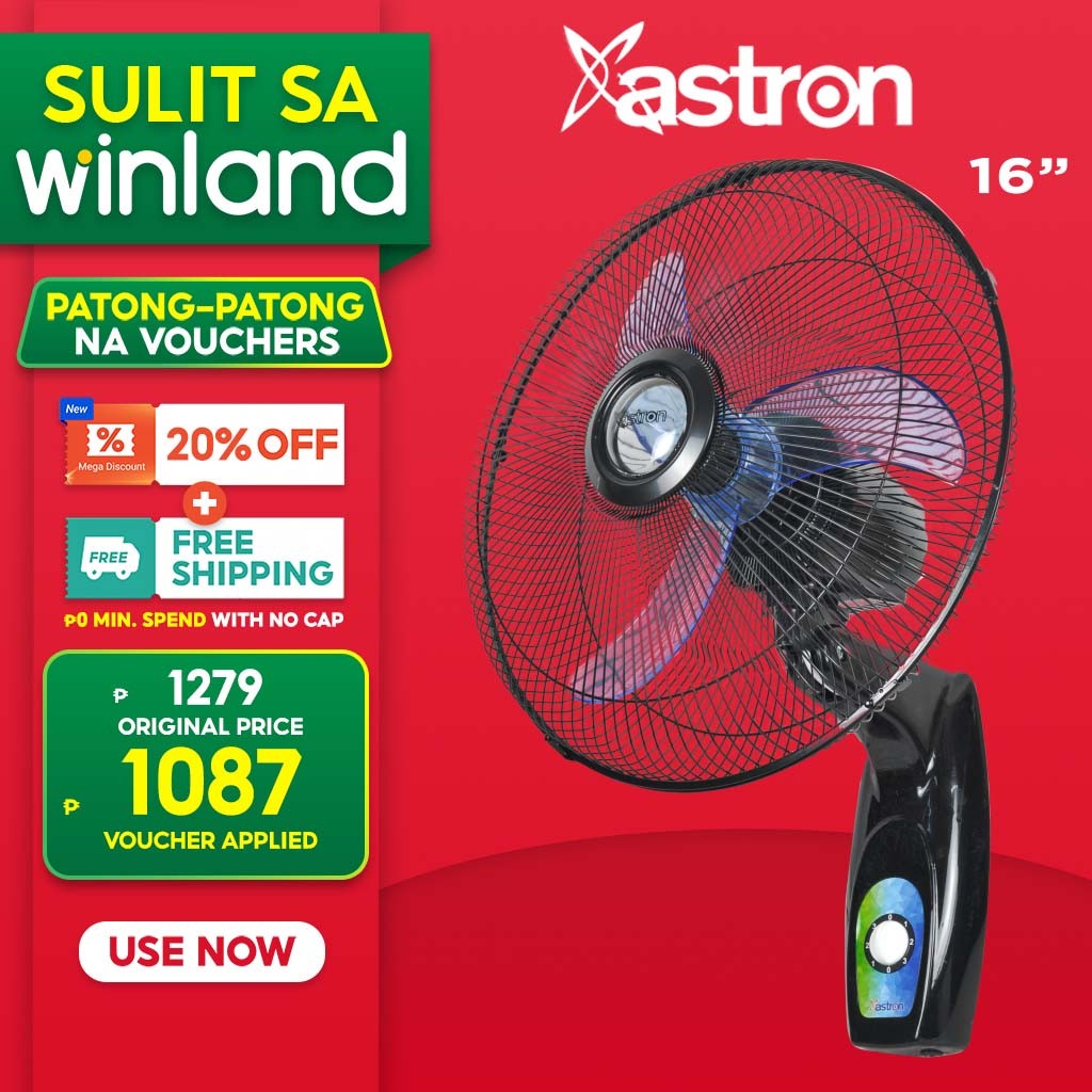 Astron by Winland Windstar 16inches Wall Fan | Electric Fan WSR-16 ...