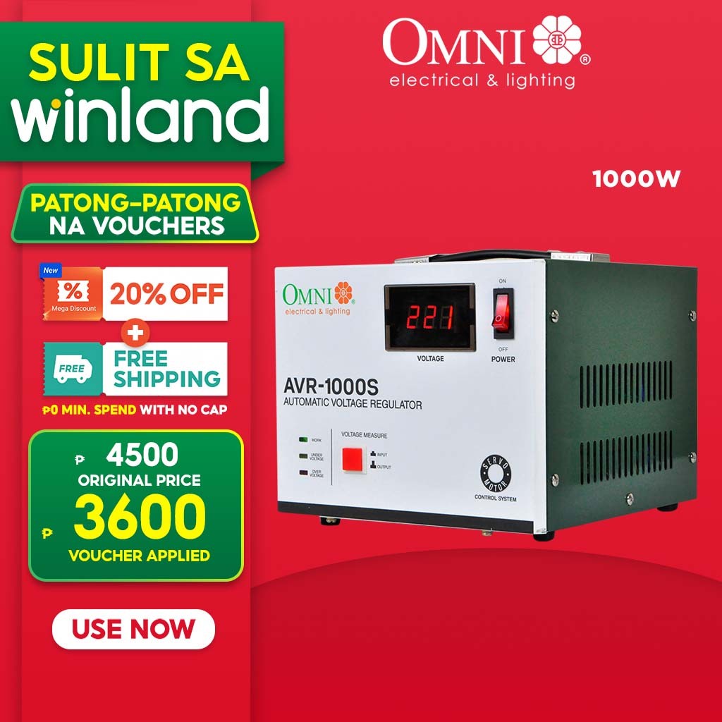 Omni by Winland AVR Servo Motor Automatic Voltage Regulator 1000W AVR ...
