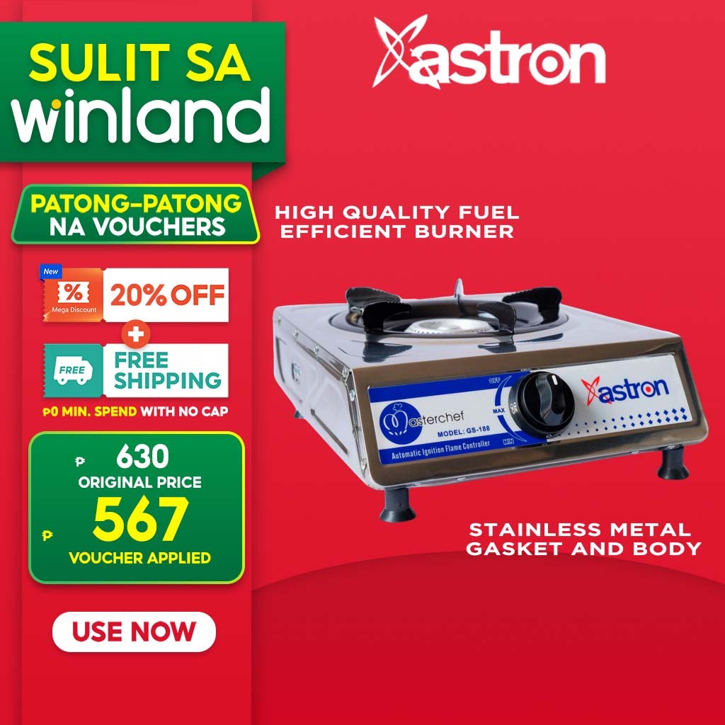 Astron by Winland Heavy Duty Single Burner Gas Stove Stainless Body ...