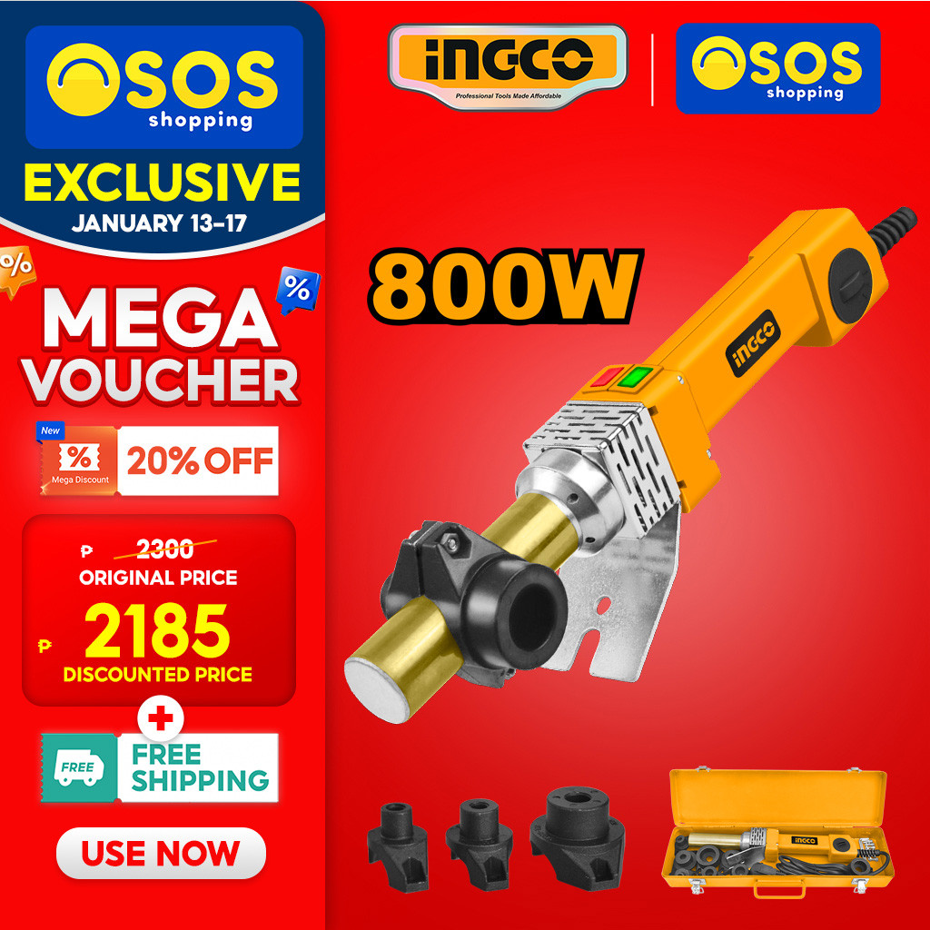 INGCO by OSOS Plastic Tube Welding Tool Welding Machine 800W PTWT8001 ...