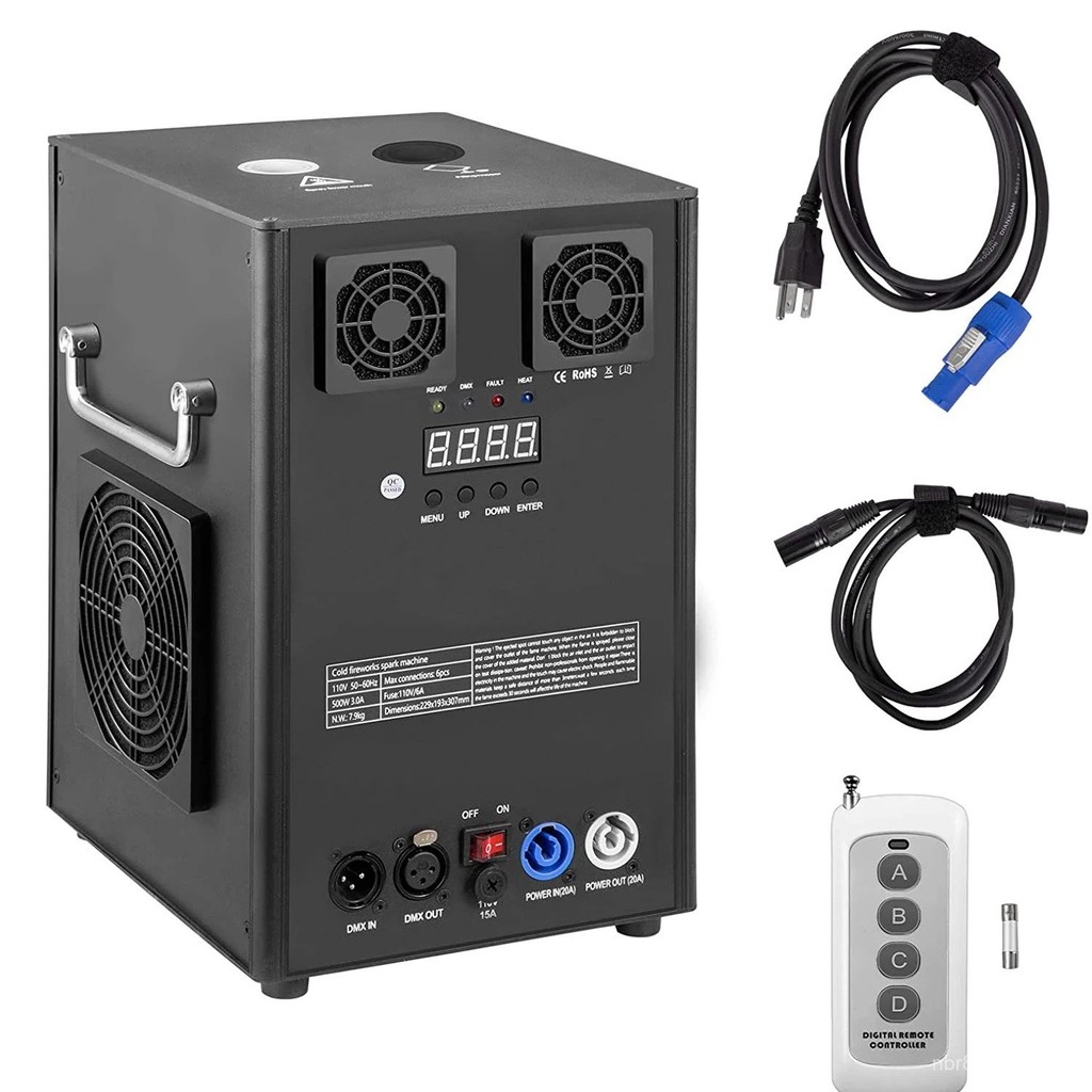 DMX Remote Control Cold Spark Machine Wedding Fountain Musical Cold ...