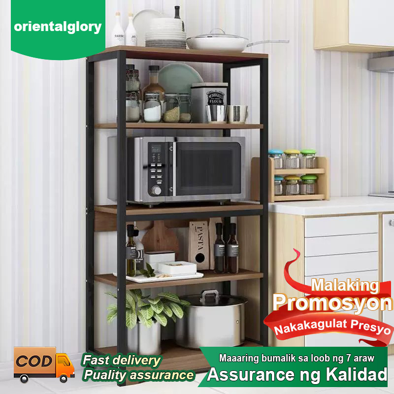 Multifunctional kitchen storage rack, floor standing, household multi ...