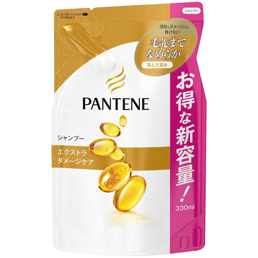 Pantene Japan Hair Shampoo Extra Damage Care Shampoo Refill 330g b1664 ...