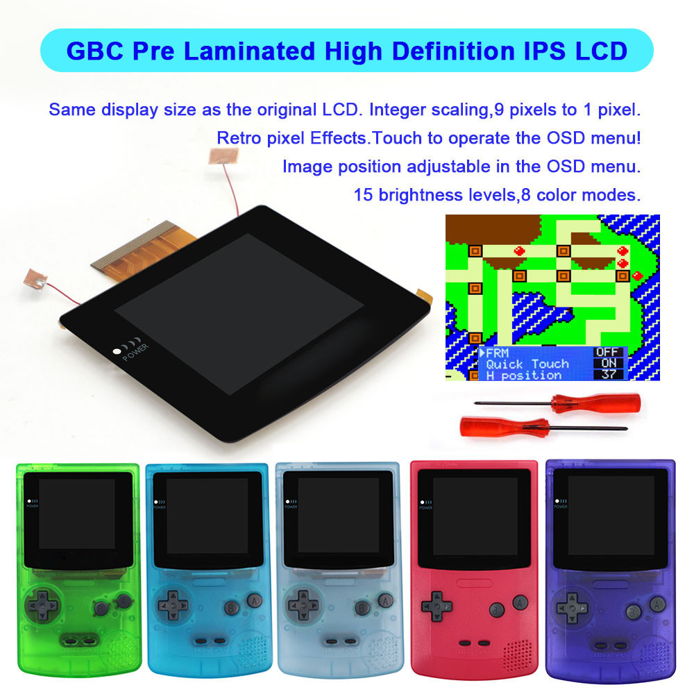 2024 Laminated 2.45 Inches All-in-one OSD Menu Retro Pixel Backlight ...