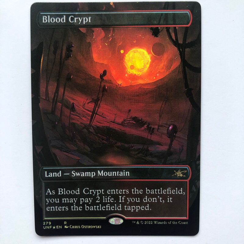 Playtest Card - Blood Crypt (UNF) Borderless Foil | Shopee Philippines