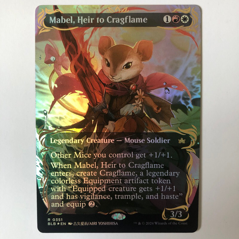 Playtest Card - Mabel, Heir to Cragflame (BLB) Raised Foil | Shopee ...