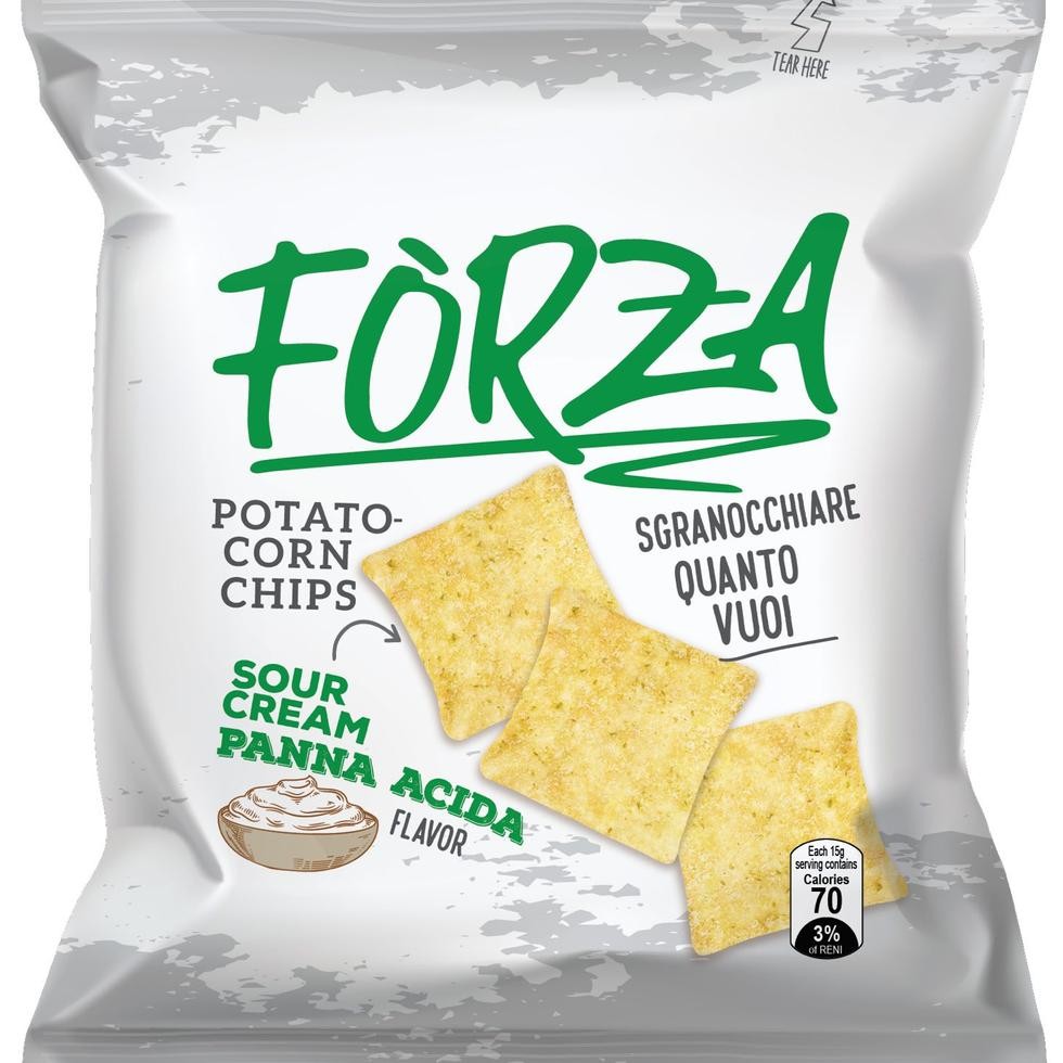 Suncrest Forza Potato Corn Chips Sour Cream Panna Acida Flavor 15g ...