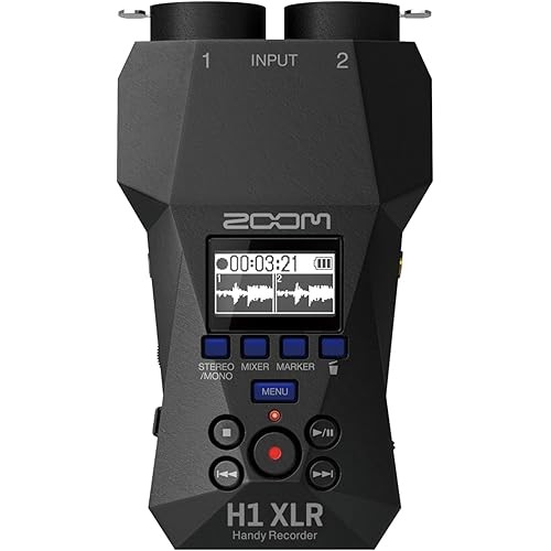 Zoom H1 XLR Handy Recorder Black Specialized for external input XLR/TRS ...