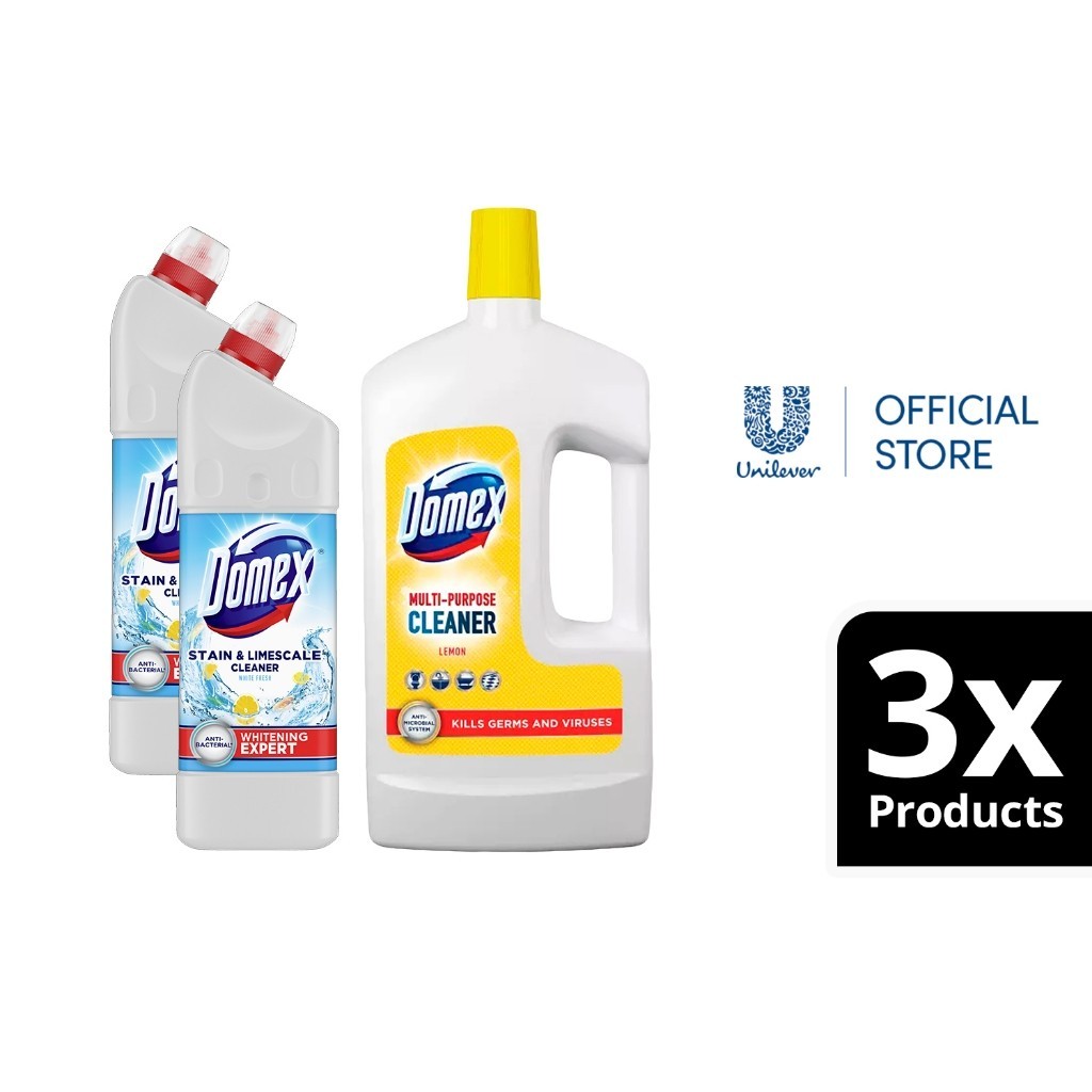 [BUNDLE OF 3] Domex Stain and Limescale Cleaner 880ml 2x, Domex ...