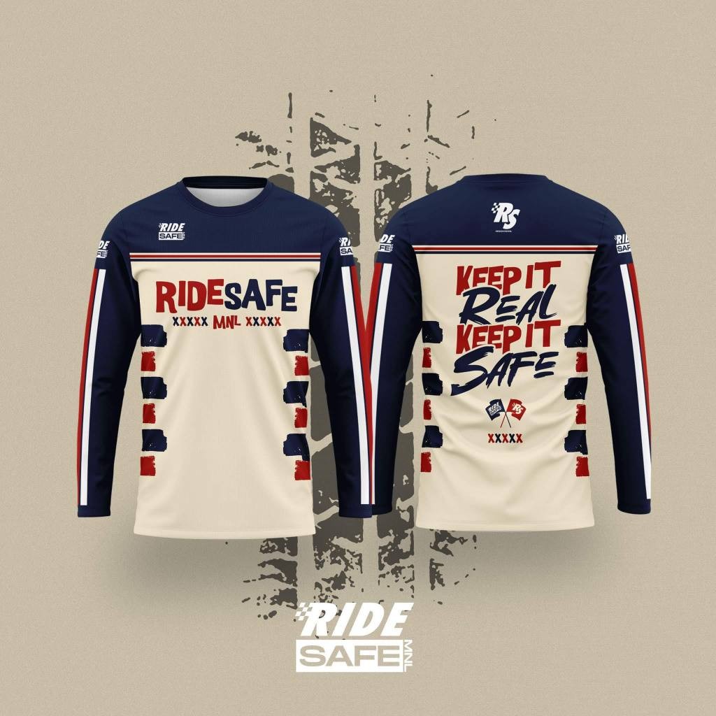 RSMNL 002 | RIDE SAFE MNL RIDING JERSEY | LONGSLEEVES | FULL SUBLIMATION | Shopee Philippines