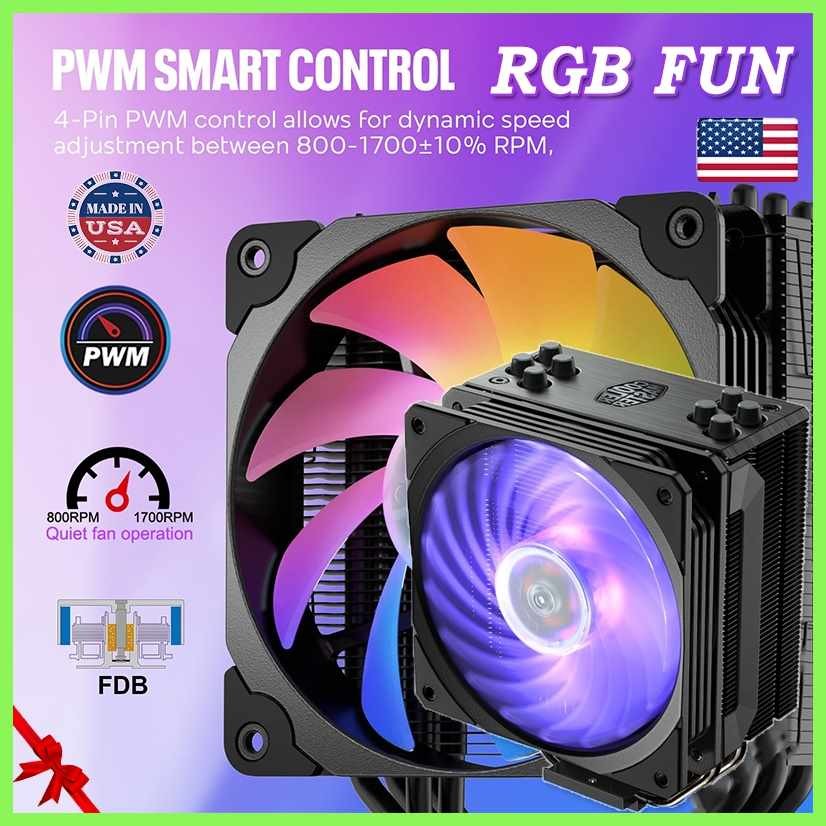 CPU{l|Fun]yZ@CPU_Av:Air&Cooler&6&Heat&Pipes&Dual Tower High Performance ...