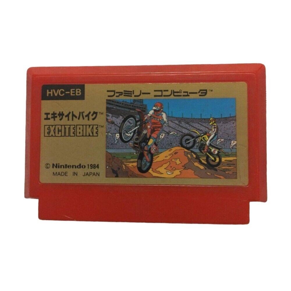 Used NES Excite Bike Nintendo Famicom 1984 HVC-EB Sports Racing Japan ...