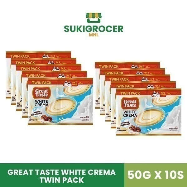 Great Taste White Crema Twin Pack 50G x 10s | Shopee Philippines