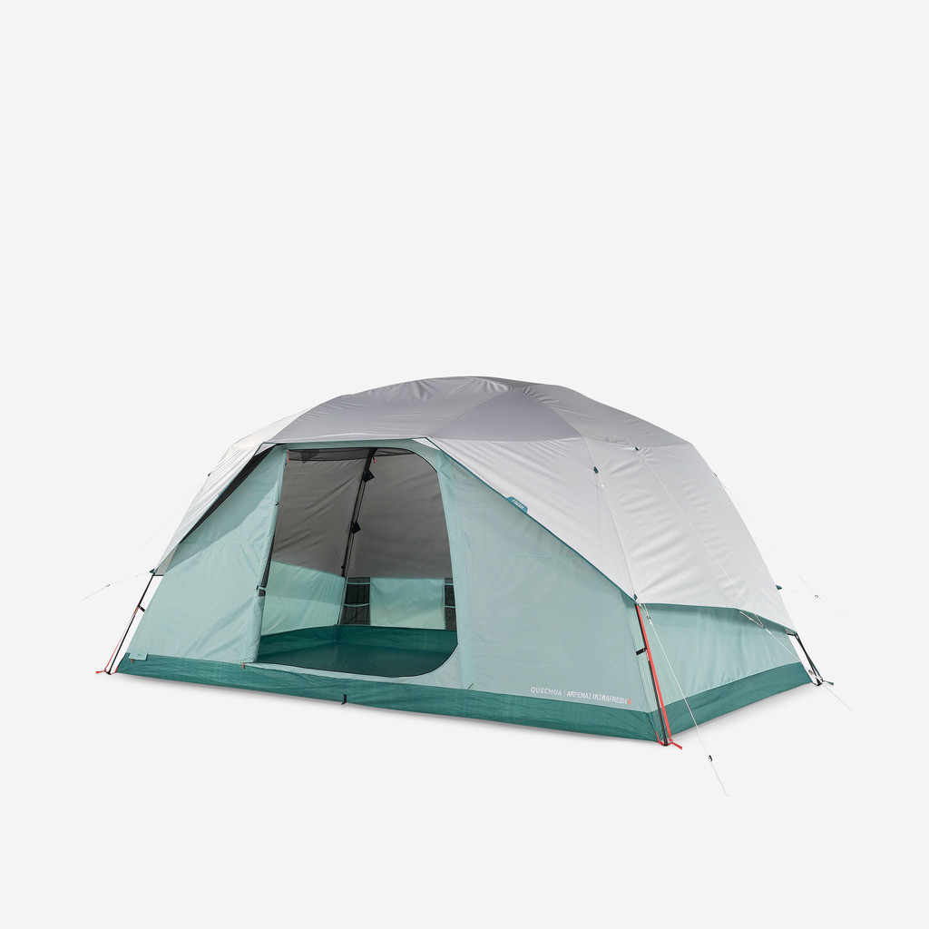 Decathlon Camping Tent With Poles - Arpenaz 6 Ultrafresh - 6 Person ...