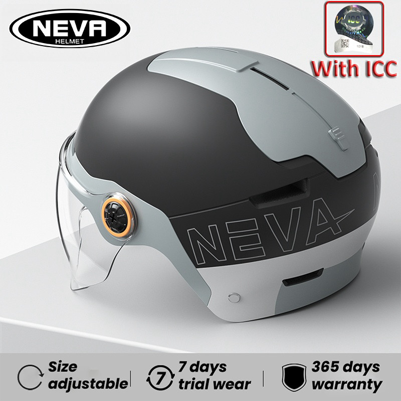 NEVA Original Couple Motorcycle Helmet Half face Unisex with Icc ...