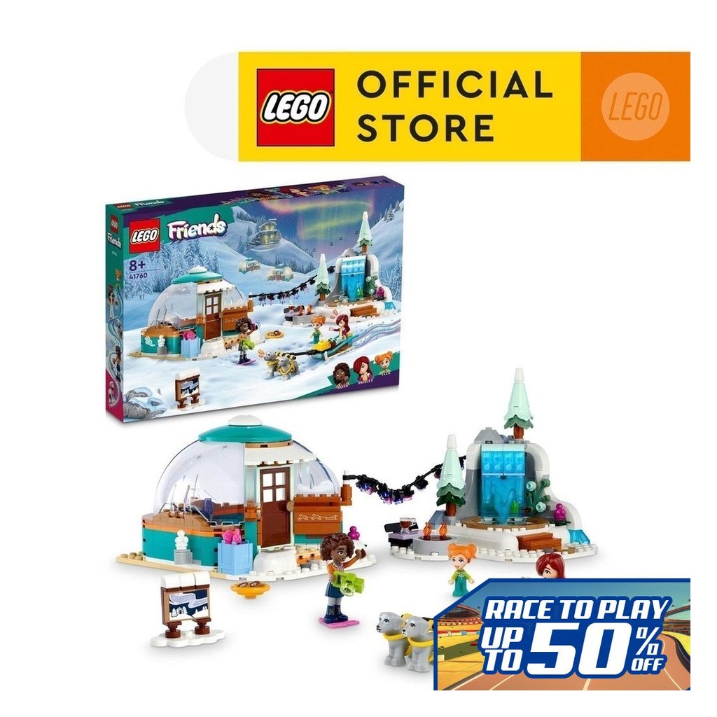 LEGO Friends 41760 Igloo Holiday Adventure Building Toy Set (491 Pieces ...