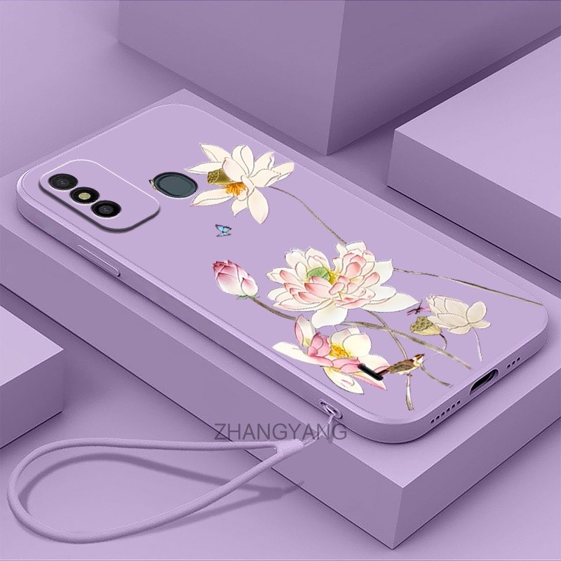 Casing Tecno spark 6 go Straight edge TPU soft case anti drop phone ...