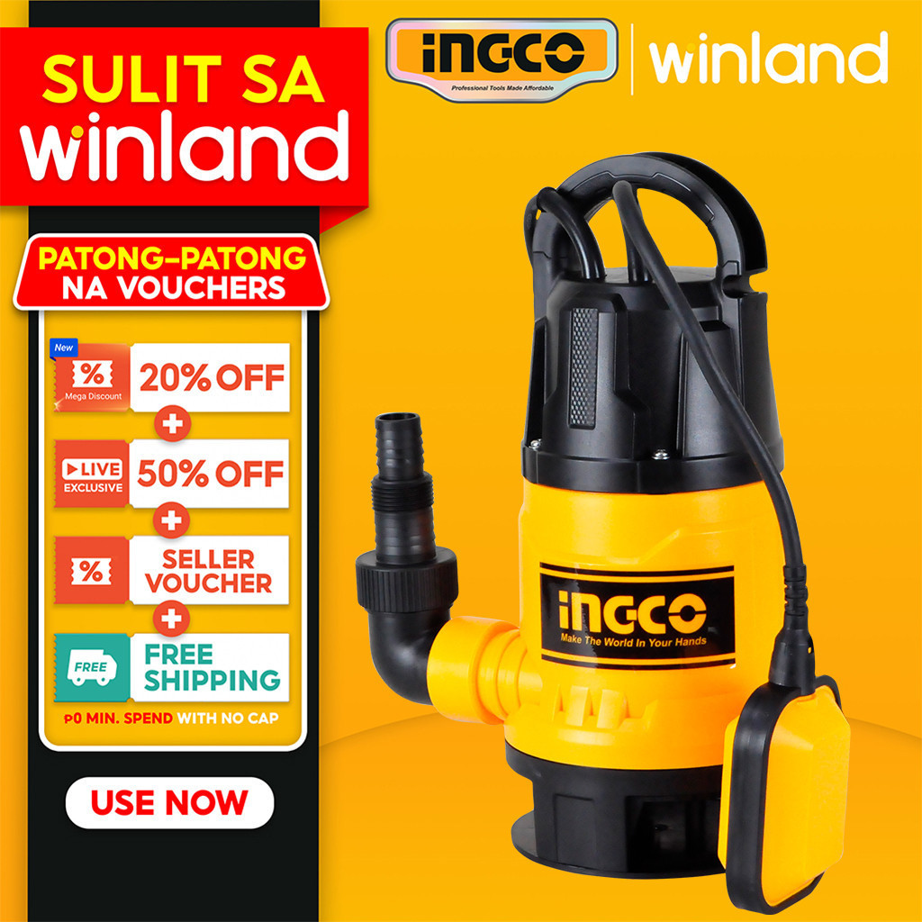 Ingco by Winland Vortex Sewage Submersible Pump for Dirty Water 750W (1 ...