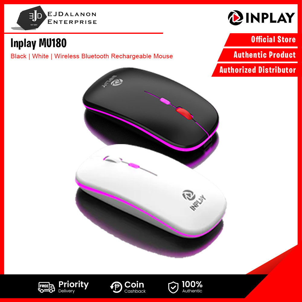 Inplay MU180 Wireless Bluetooth Rechargeable Mouse | EJDalanon ...