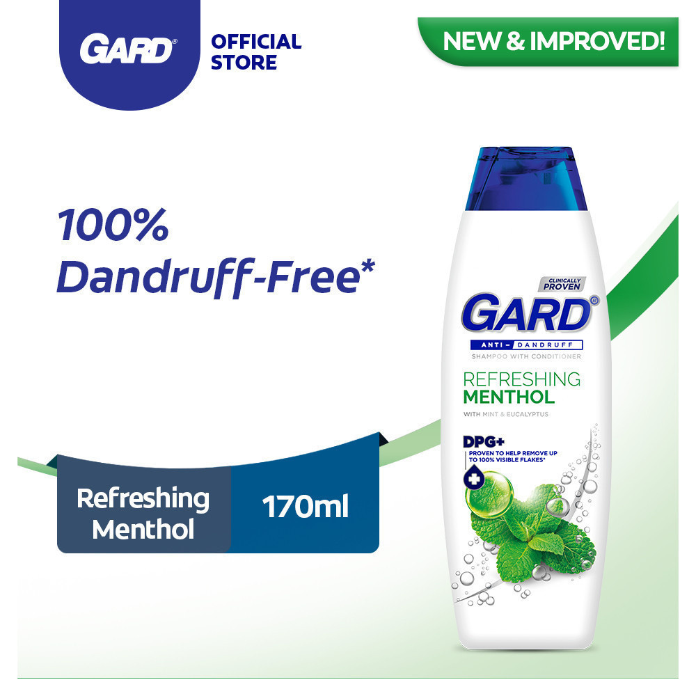 Gard Anti-Dandruff Refreshing Menthol Shampoo - with Mint & Eucalyptus ...