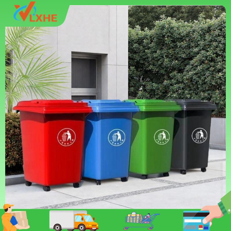 【COD】Small Wheeled Trash Can 30L/50L Indoor Kitchen Trash Can With ...