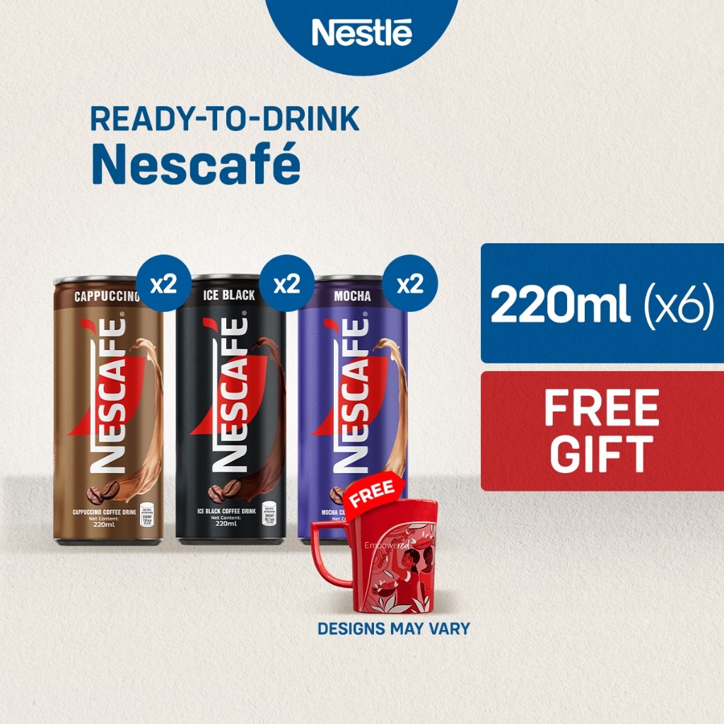 [FREE KAPE'T BISIG MUG] Nescafe Ready to Drink (Cappuccino + Mocha ...