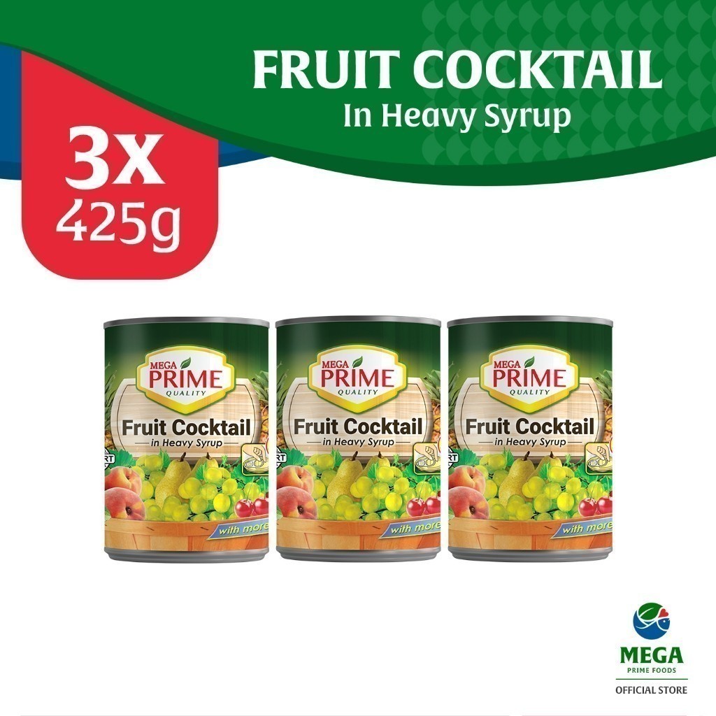 Mega Prime Fruit Cocktail Regular In Heavy Syrup Easy Open Can 425G By ...