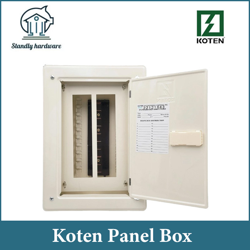 Koten Panel Board Box 2Pole Plug In 2-24 Branches Economy Panel Box Flush Type | Shopee Philippines