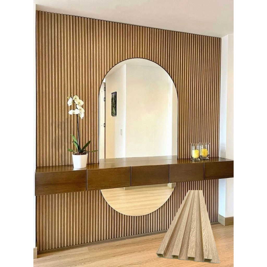 18 Pcs TEK-I WPC/PVC Fluted Wall Panels - Waterproof, Grille Design ...