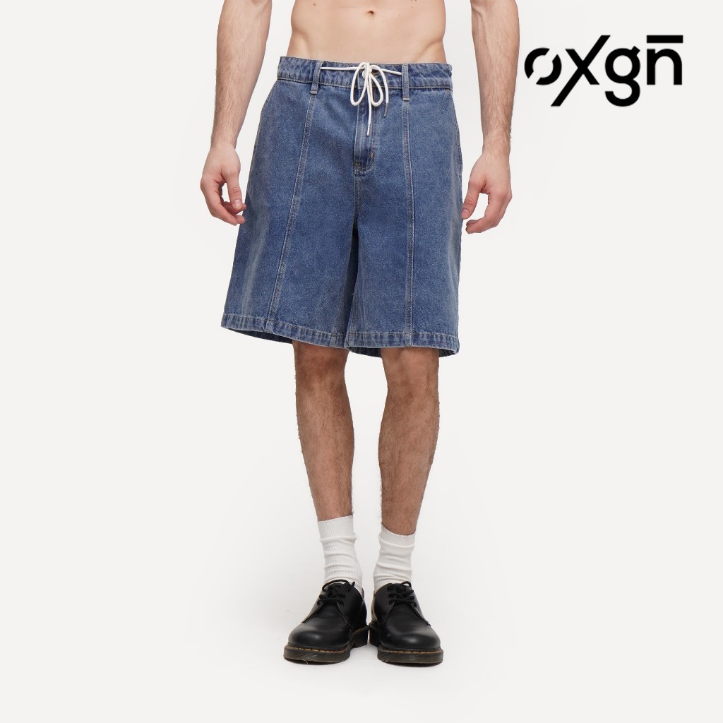 OXGN Denim Shorts For Men (Blue) | Shopee Philippines