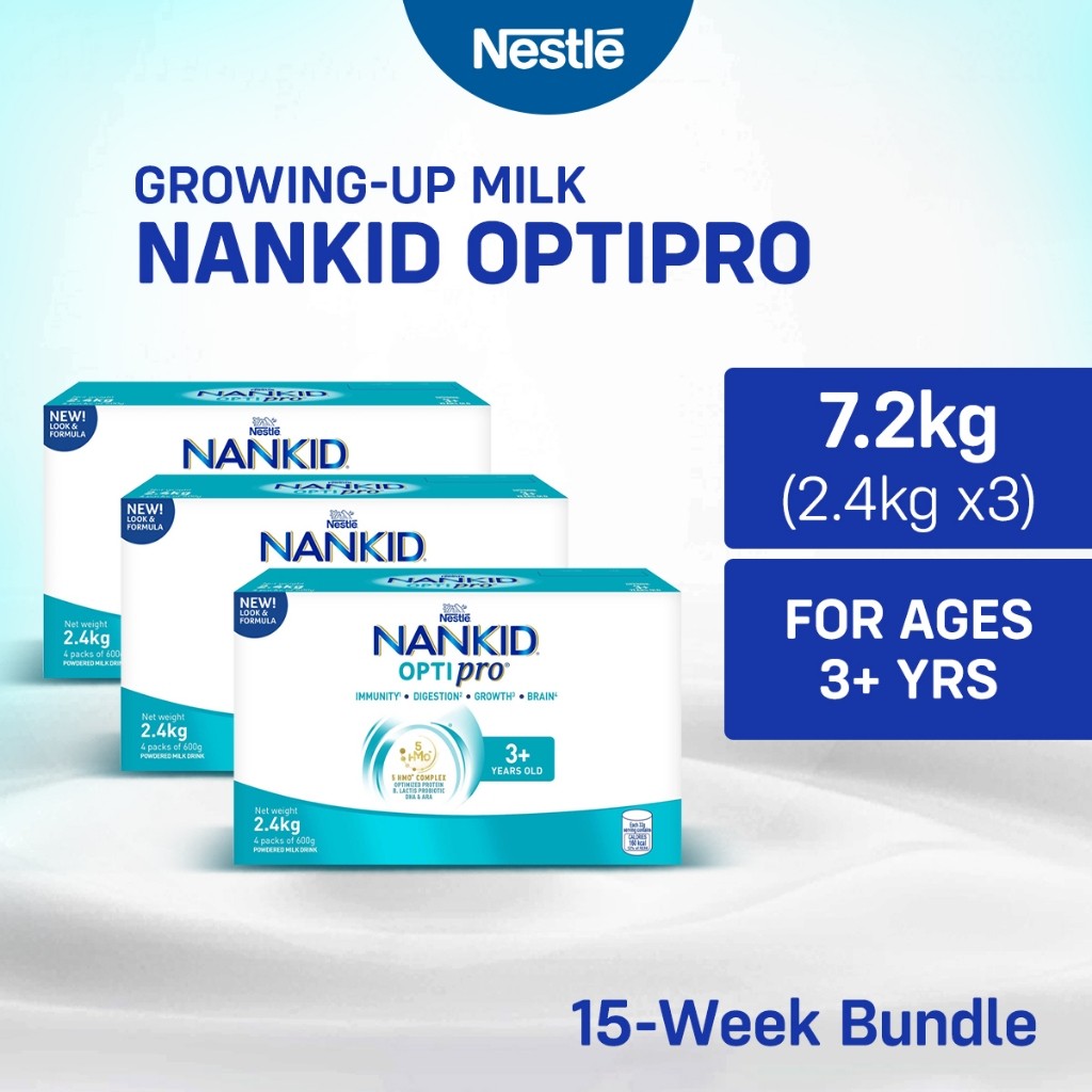 NANKID OptiPro Four Powdered Milk For Children Above 3 Years Old 7.2kg ...