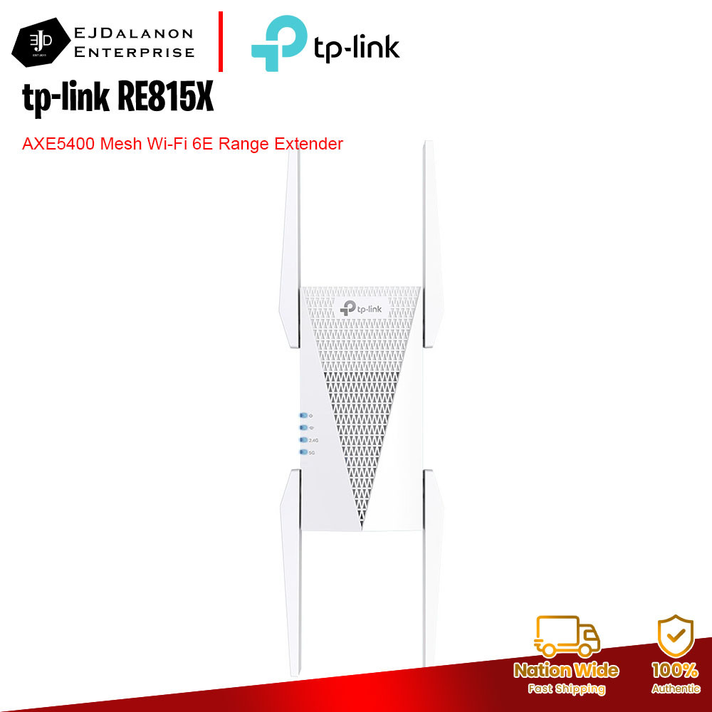 tp-link RE815X AXE5400 Mesh Wi-Fi 6E Range Extender | EJDalanon ...
