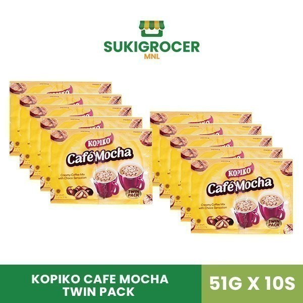 Kopiko Cafe Mocha Twin Pack 51g x 10s | Shopee Philippines