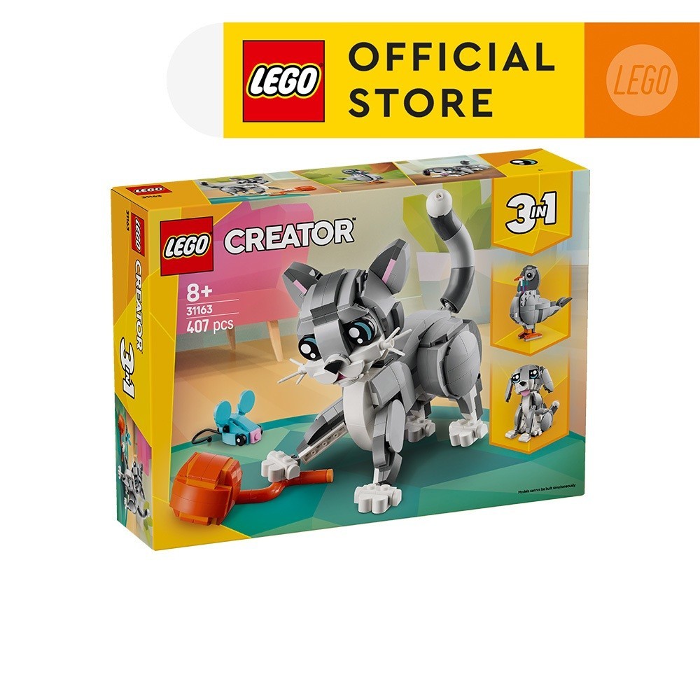 LEGO® Creator 3 in 1 31163 Playful Cat, Age 8+, Building Blocks, 2025 (407pcs) | Shopee Philippines