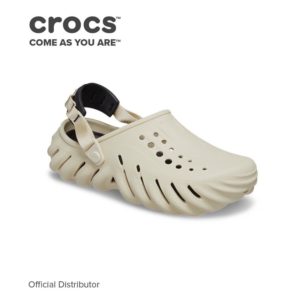 Crocs Echo Clog in Bone Black | Shopee Philippines