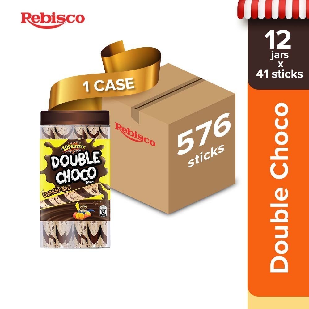 Rebisco Wais Choice: Superstix Double Choco Jr 6.2g x 41pcs (254.2G Per ...