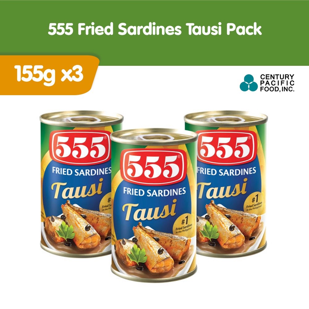 555 Fried Sardines Tausi 155g (Pack of 3) | Shopee Philippines
