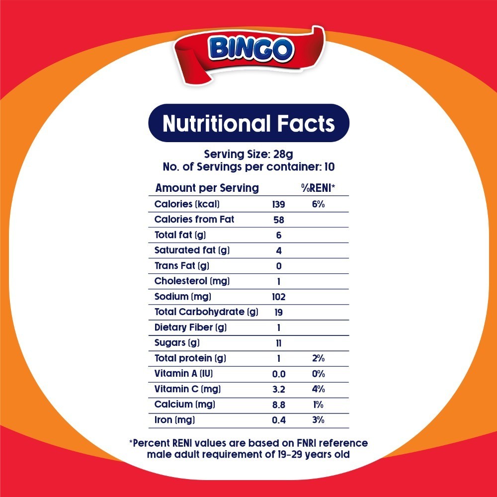 Bingo Cookie Sandwich Orange filled Choco 28g x 10 X 2 | Shopee Philippines