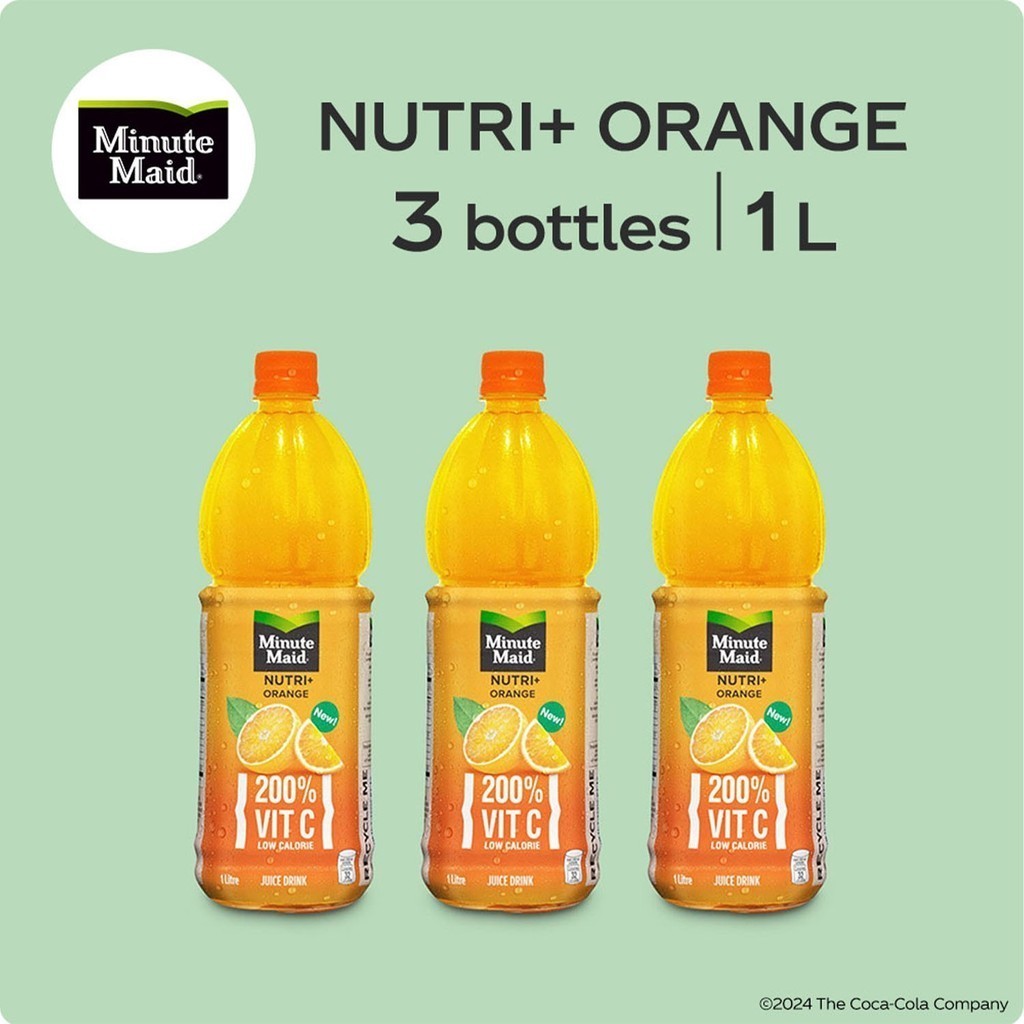 Minute Maid Nutri+ Orange 1L - Pack of 3 | Shopee Philippines