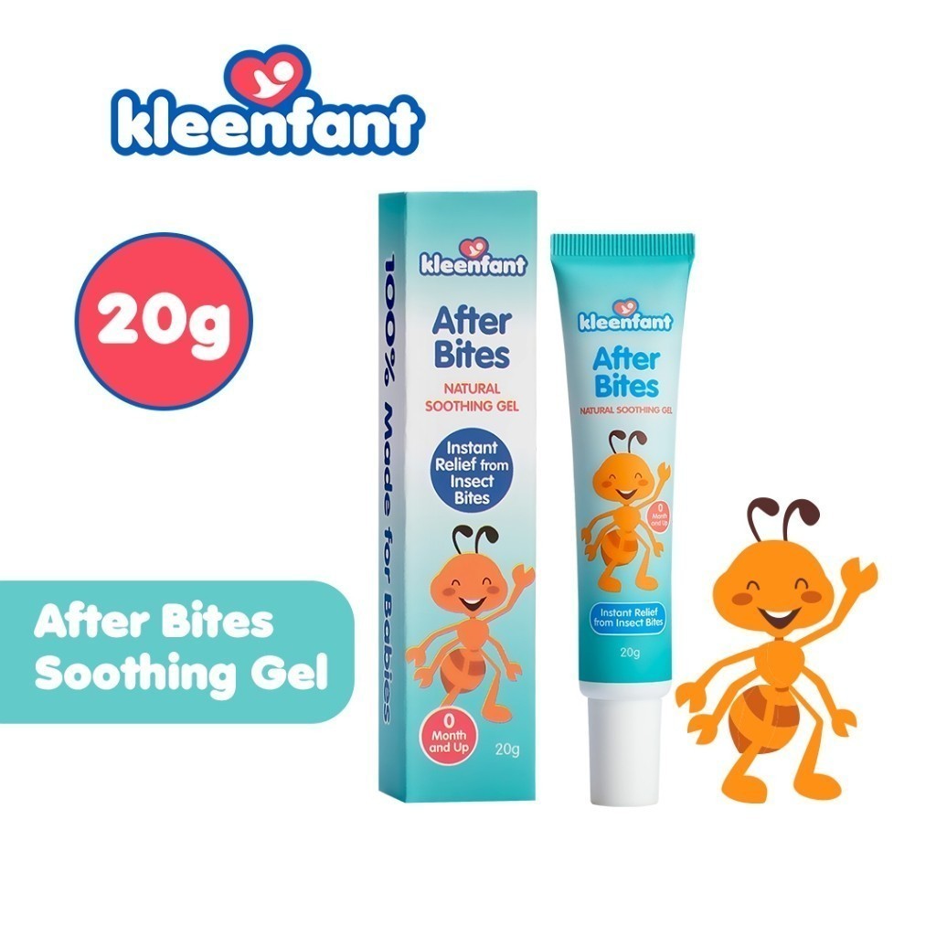 Kleenfant After Bites Natural Soothing Gel (20g) for babies Mosquito ...