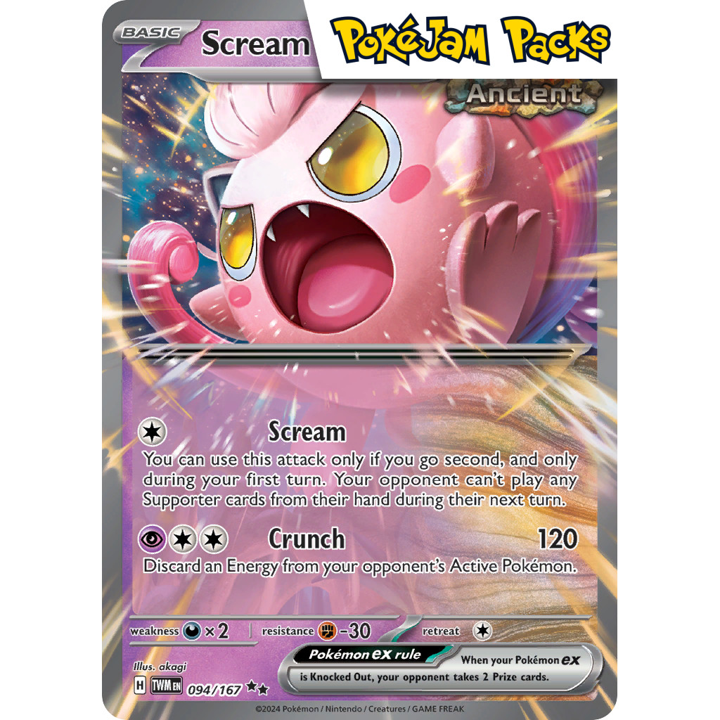 Scream Tail ex - 094/167 - Ultra Rare - Twilight Masquerade - Pokémon ...