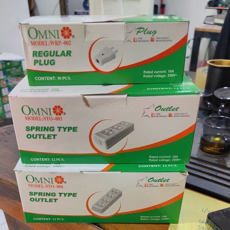 PER BOX OMNI OUTLET , SNAP SWITCH , PULL CHAIN SOCKET , HEAVY DUTY ...