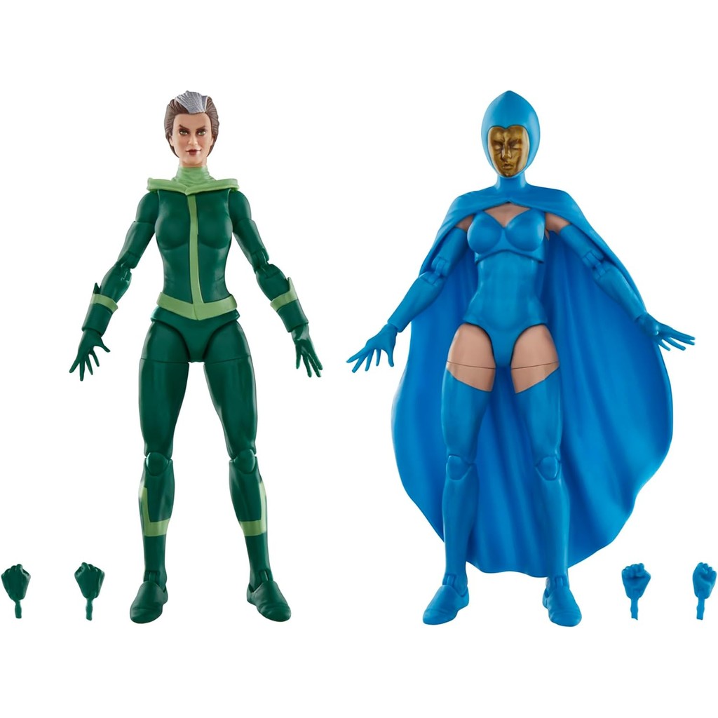MARVEL Legends Series Rogue and Destiny, X-Men Comics 6"-Scale Action ...