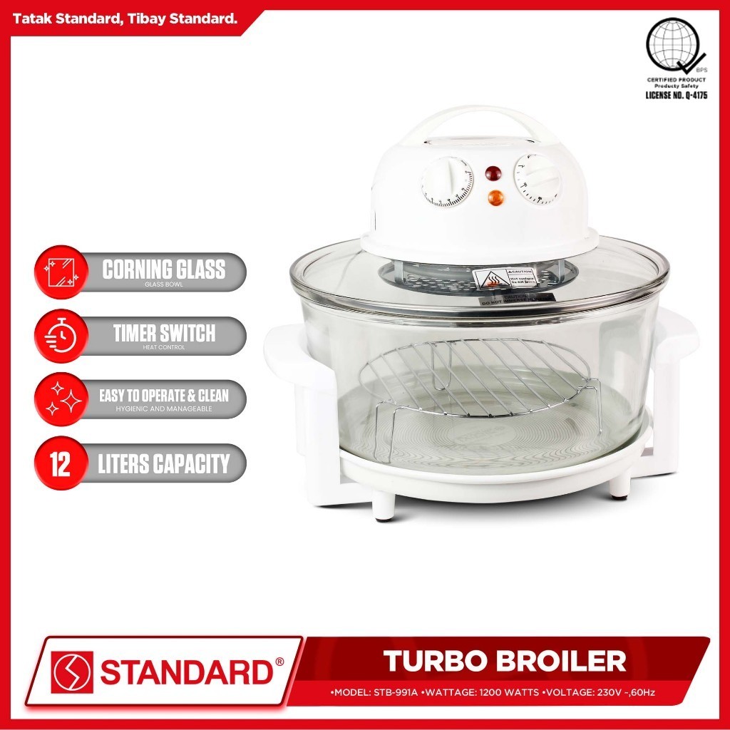 Standard Turbo Broiler 12Liters 1200 Watts | Shopee Philippines