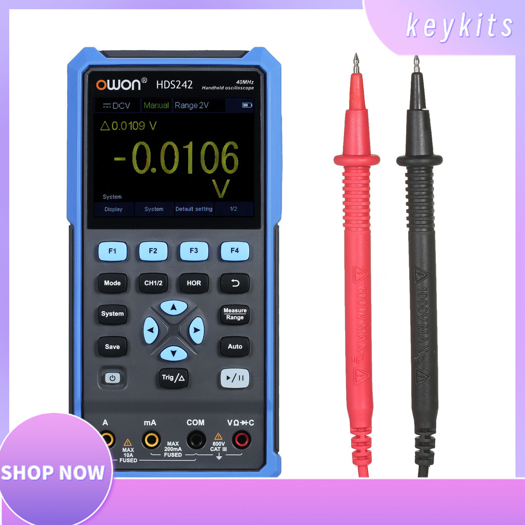 Keykits OWON Handheld Oscilloscope Multimeter 2CH 40MHz Bandwidth 20000 ...